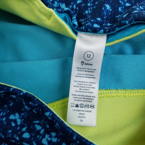 Ivivva | Bottoms | Ivivva Girls Two Toned Blue Full Length Fitted Leg ...